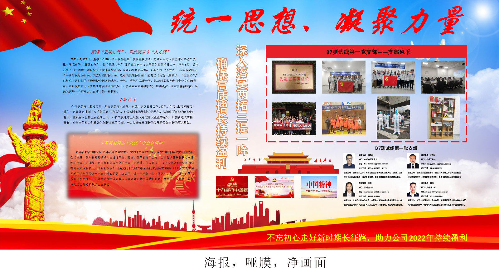 成都京东方（B7）Q1党支部宣传栏评比-活动-心灵信箱-倾听BOE家人的心声