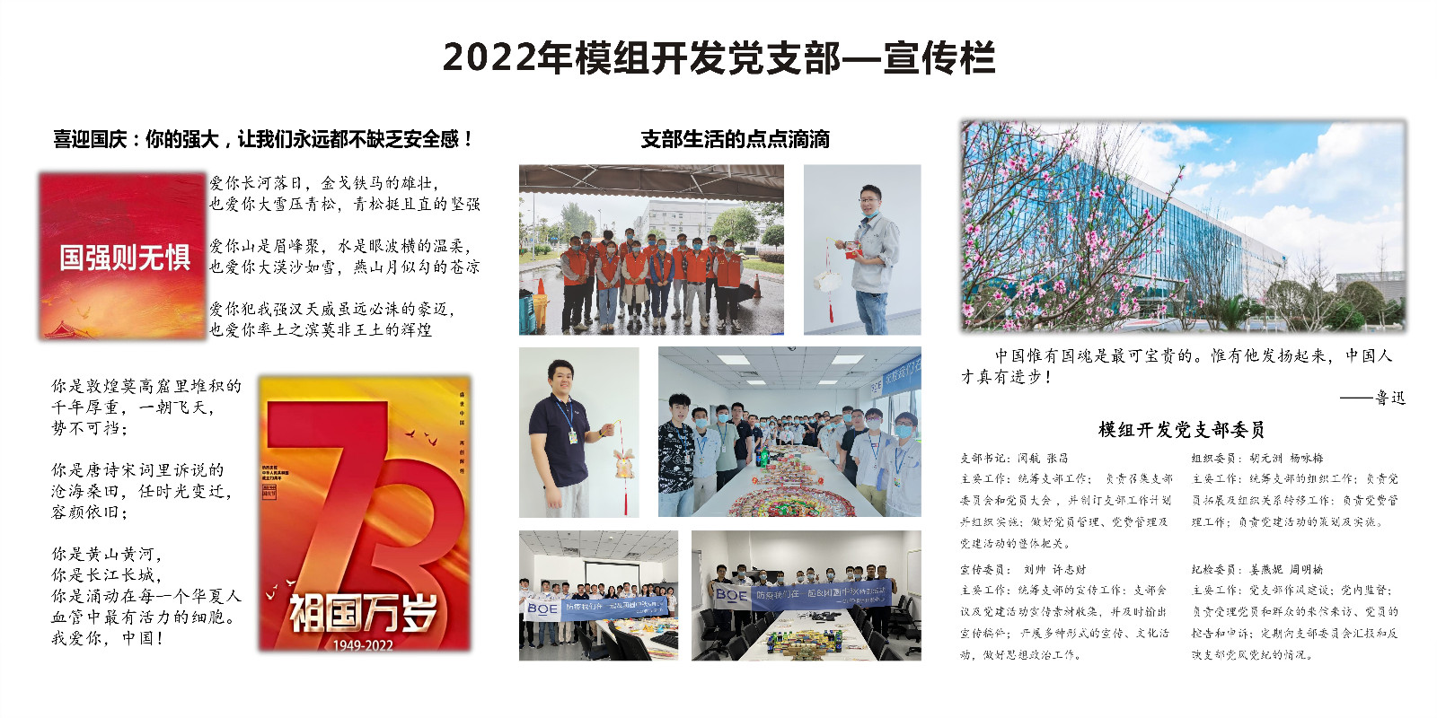 成都京东方B7 Q3季度党支部宣传栏评比-活动-心灵信箱-倾听BOE家人的心声