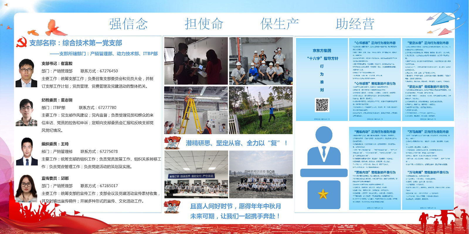 成都京东方B7 Q3季度党支部宣传栏评比-活动-心灵信箱-倾听BOE家人的心声